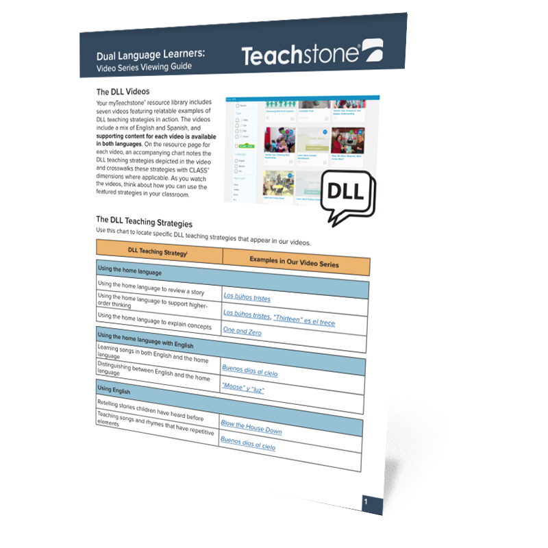 Dual Language Learner Resource Series (Spanish) - Teachstone
