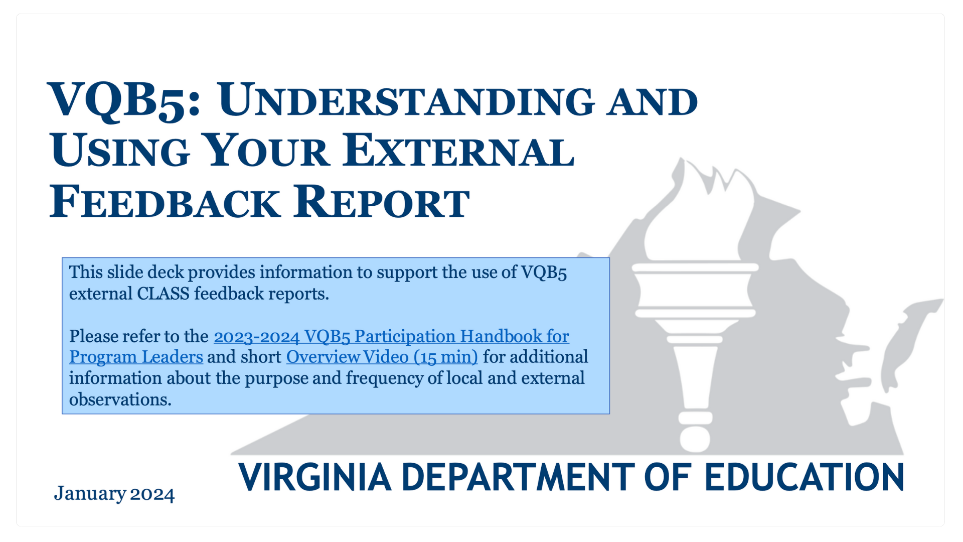 External CLASS® Observations in Virginia - Teachstone